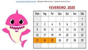 Arquivos Calendário 2020 do Baby Shark pronto para imprimir ...