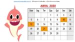 Arquivos Calendário 2020 do Baby Shark pronto para imprimir ...