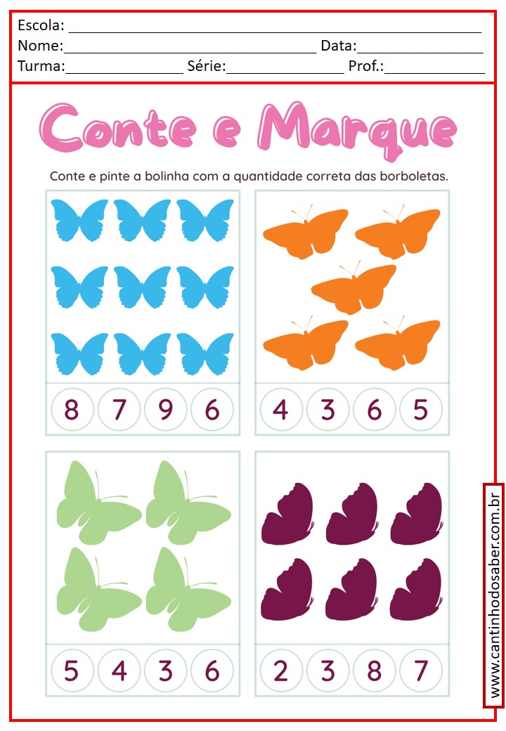 ATIVIDADES DE MATEMÁTICA PARA EDUCAÇÃO INFANTIL E ENS. FUNDAMENTAL ...