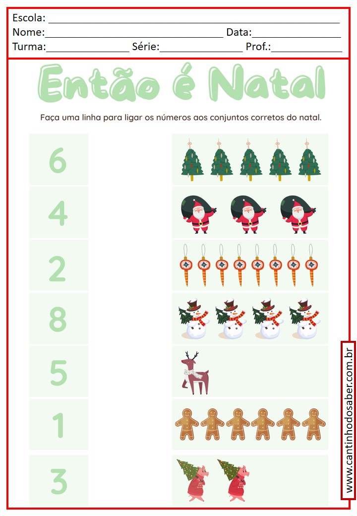 ATIVIDADES DE MATEMÁTICA PARA EDUCAÇÃO INFANTIL E ENS. FUNDAMENTAL ...