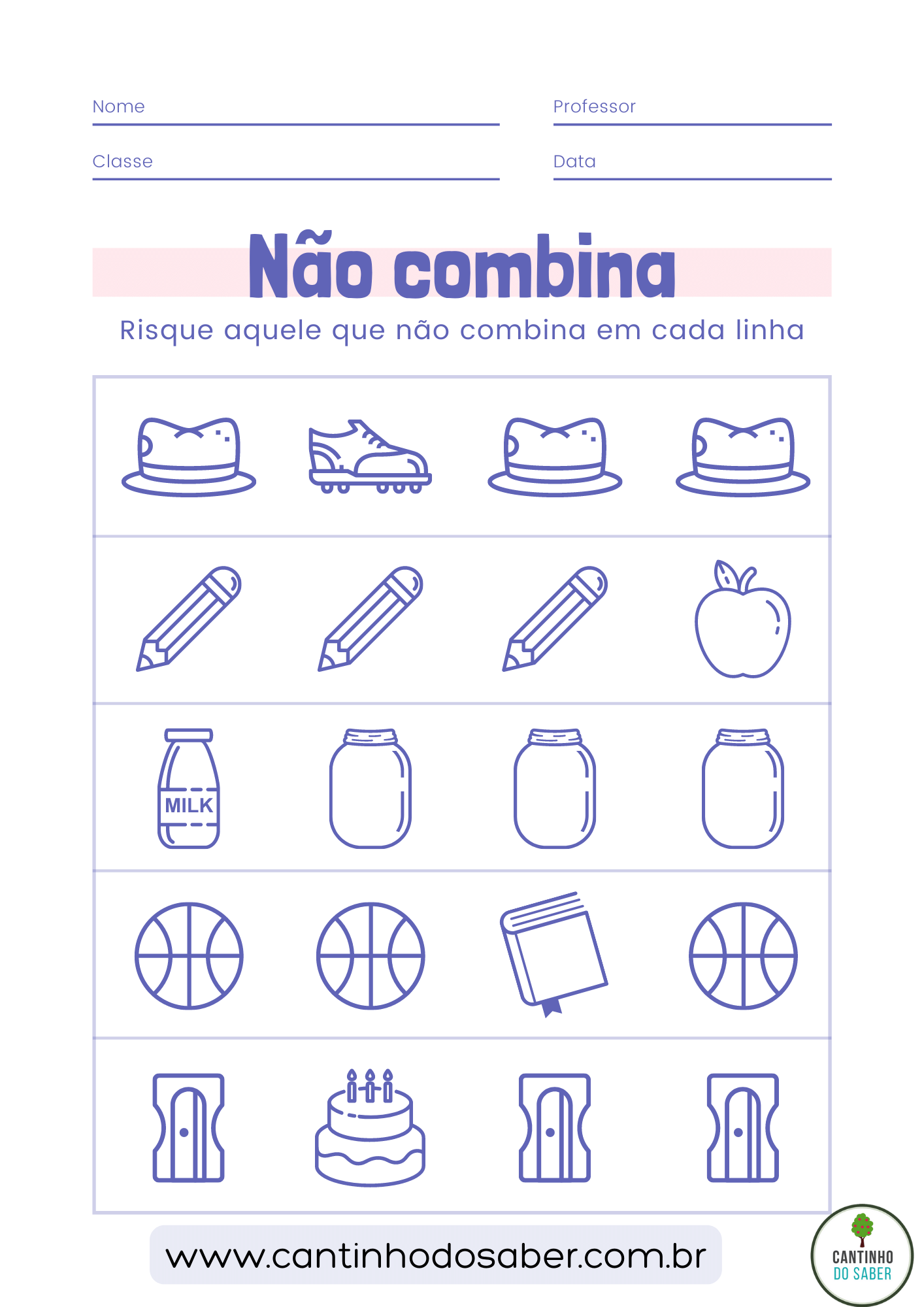 10 Tarefinhas para Casa Prontas para Imprimir