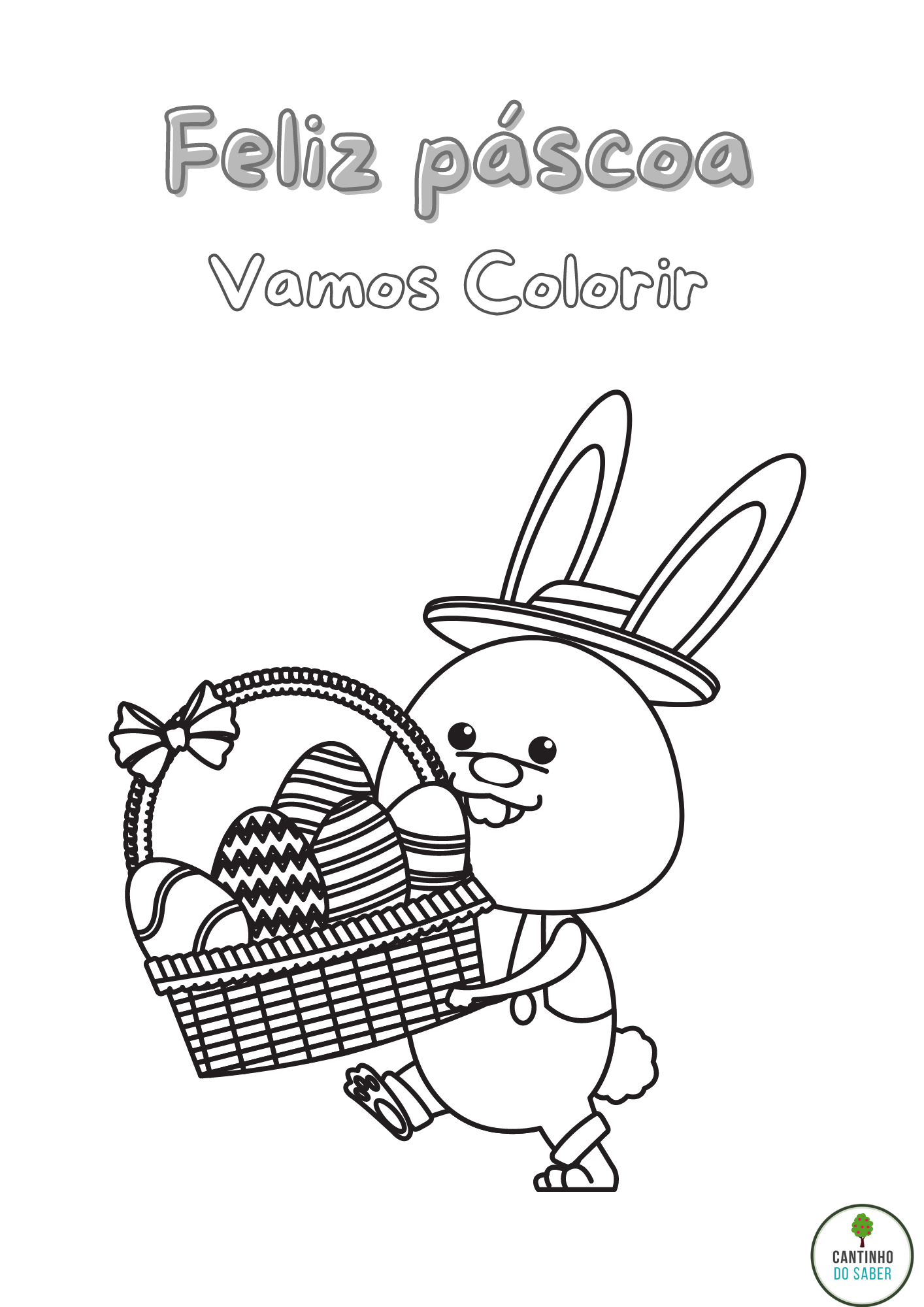 DESENHO PARA COLORIR DA PÁSCOA - Atividades para a Educação Infantil ...