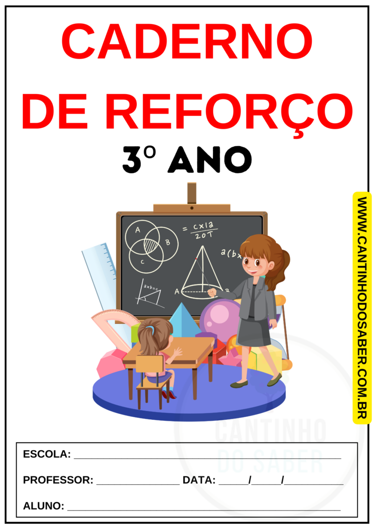 CAPAS PARA APOSTILAS E CADERNOS DE REFORÇO DO 1º AO 5º ANO