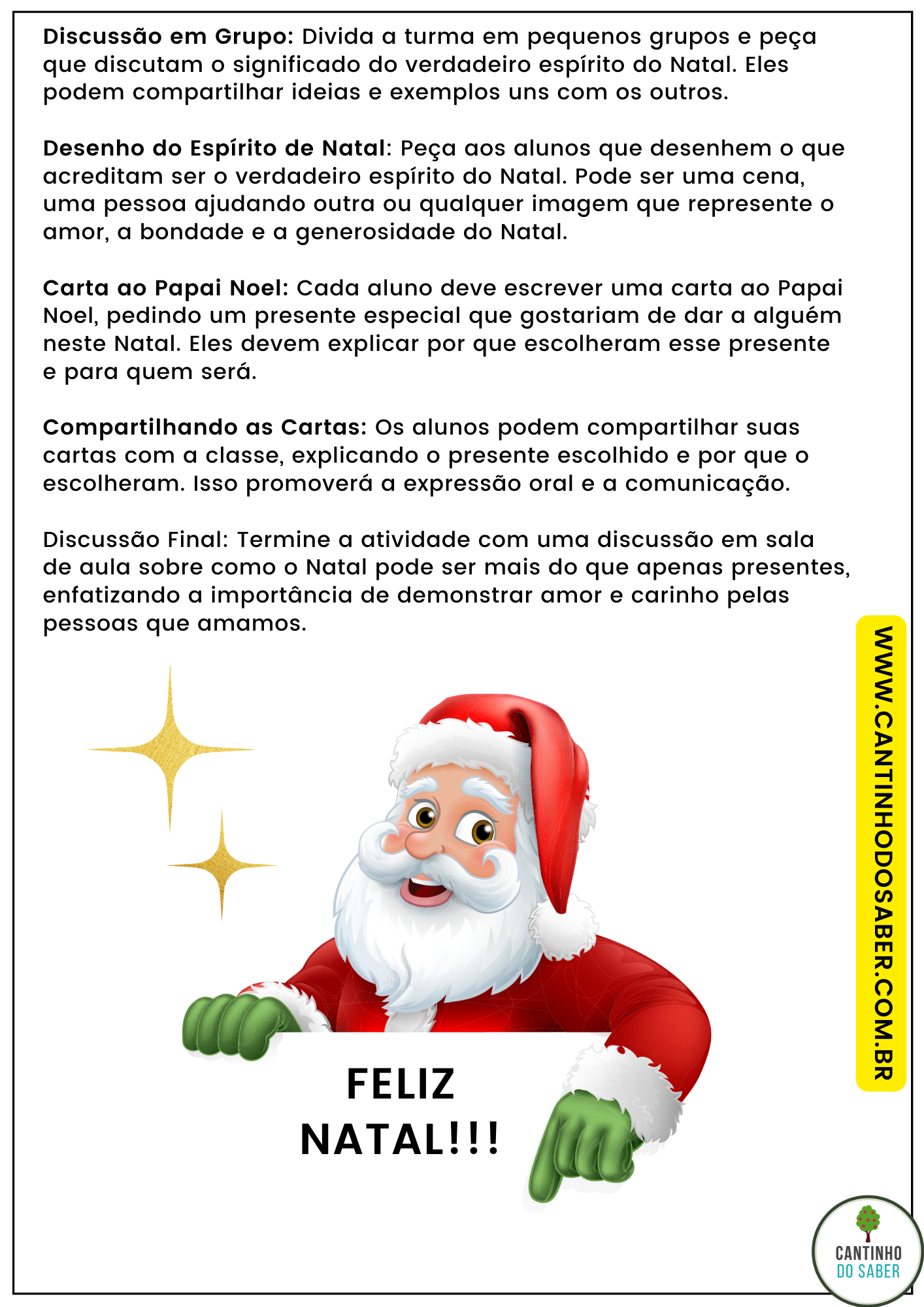 INTERPRETAÇÃO DE TEXTO: O NATAL DE JOÃOZINHO - 2º ANO