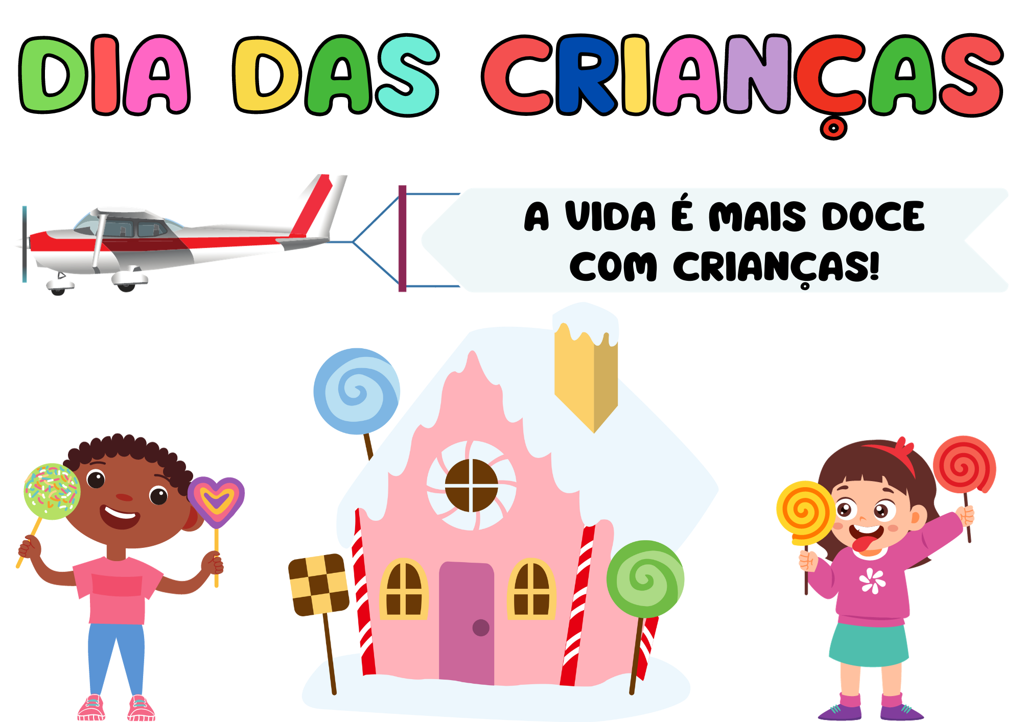 PAINEL DIA DAS CRIANÇAS COMPLETO PARA IMPRIMIR - MODELO 2 - Atividades ...