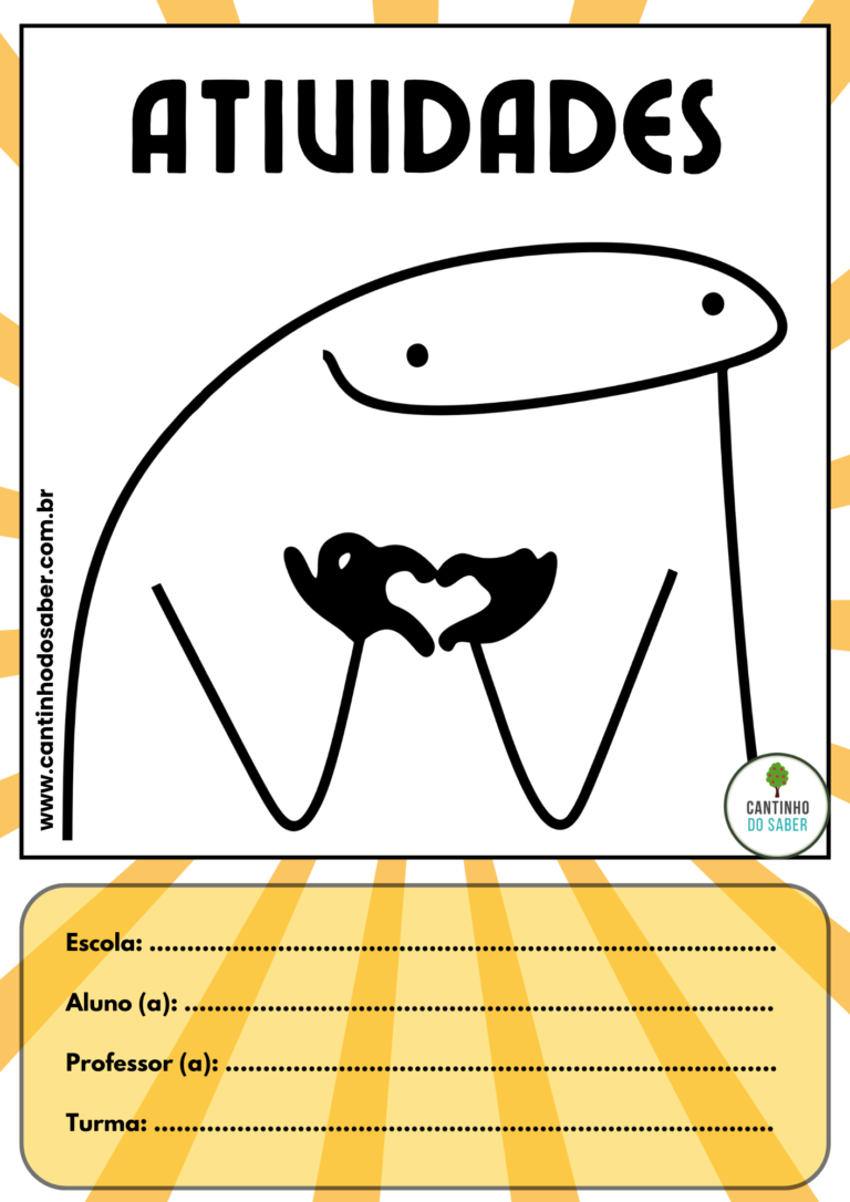 12 CAPAS DE CADERNO PRONTAS PARA COLORIR DO TEMA FLORK