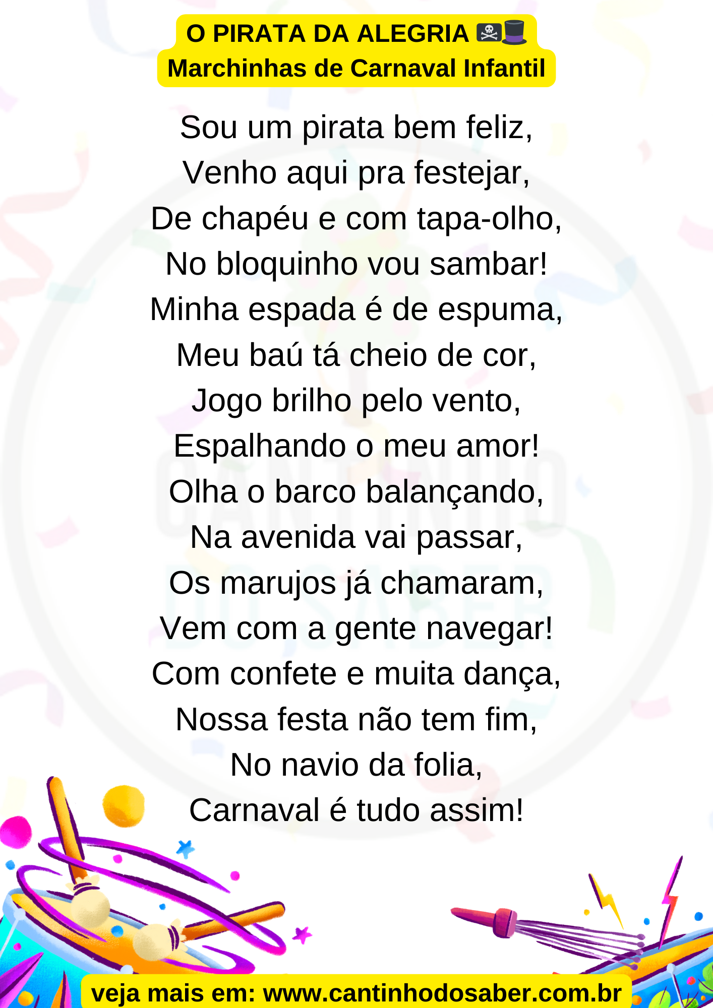 Arquivos marchinhas de carnaval para crianças - Atividades para a ...